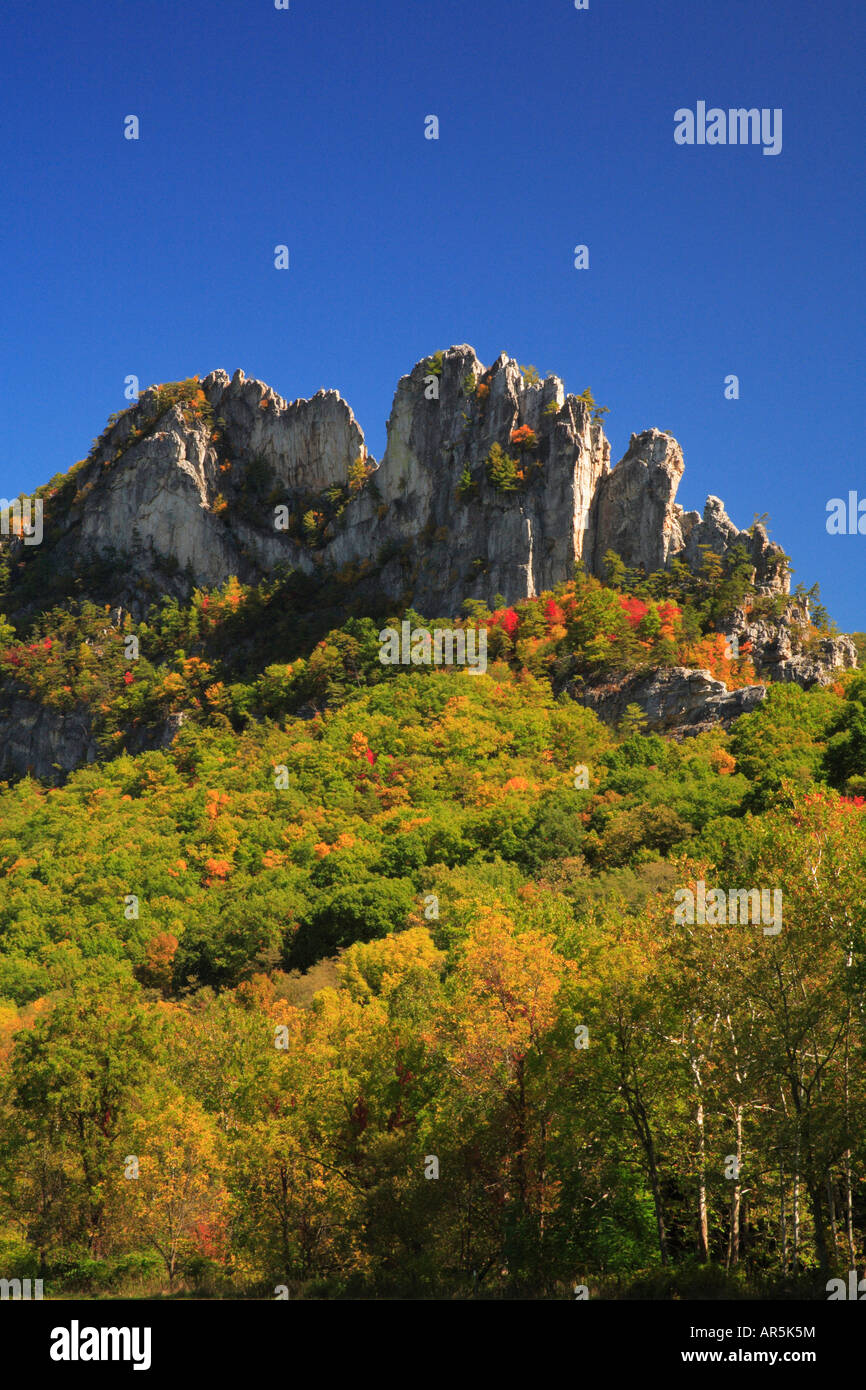 Seneca Rocks, West Virginia, USA Stock Photo - Alamy
