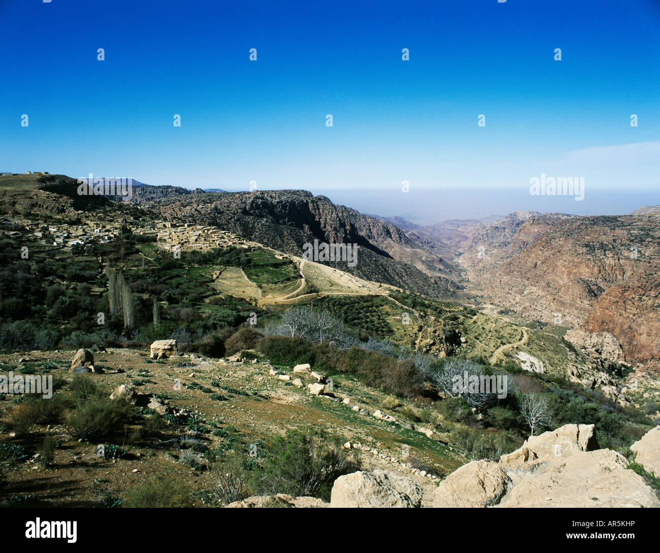 Dana nature reserve jordan Stock Photo - Alamy