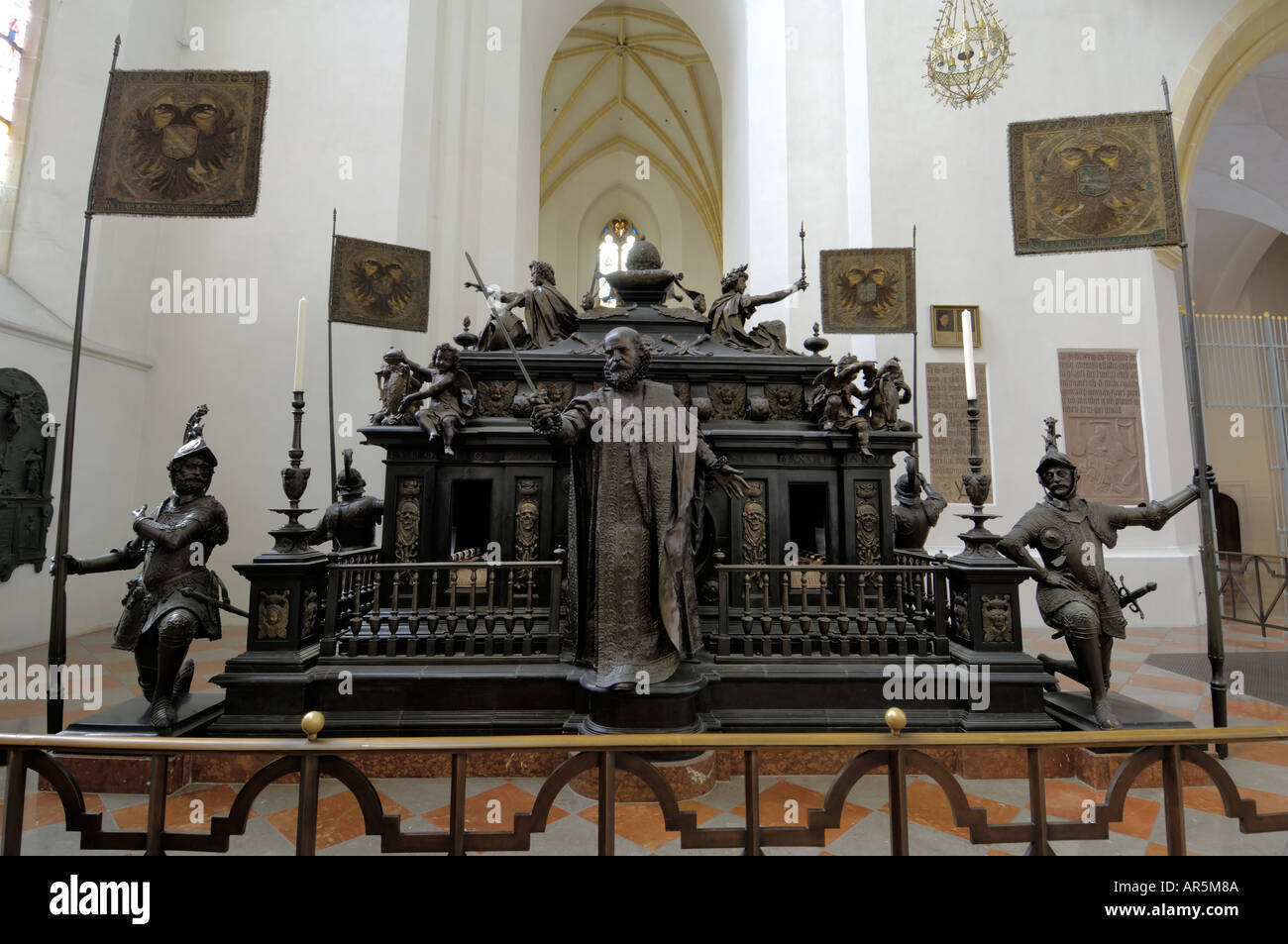 Tomb in Frauenkirche (Munich Cathedral), Frauenplatz, Munich (Munchen ...