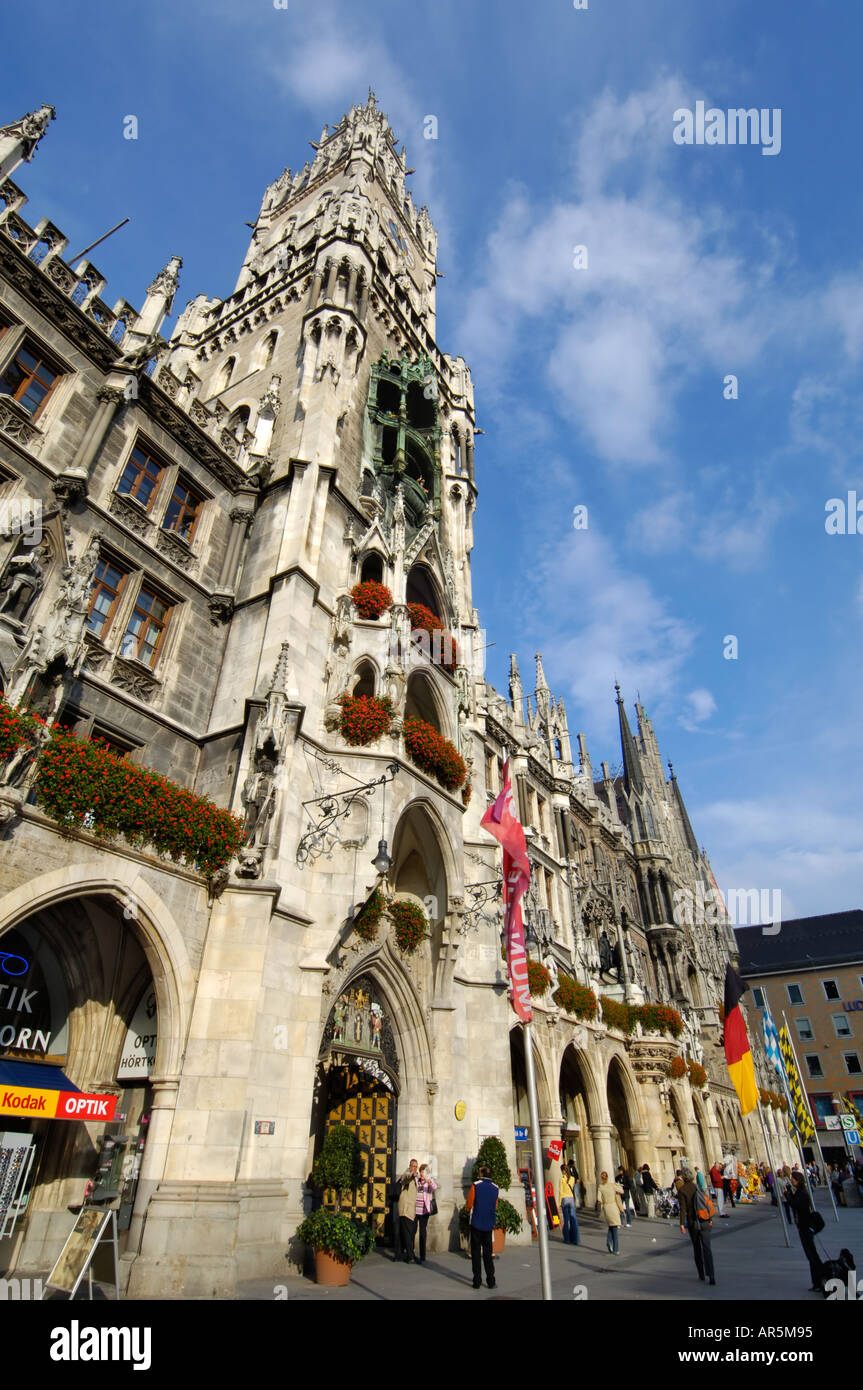 Neues Rathaus (New Town Hall), Marienplatz, Munich (Munchen / Muenchen ...