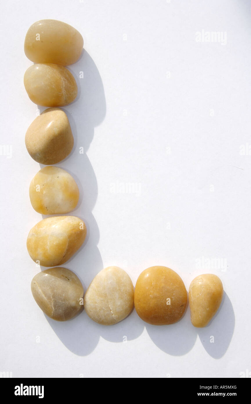 Stone Alphabet Letter L Stock Photo - Alamy