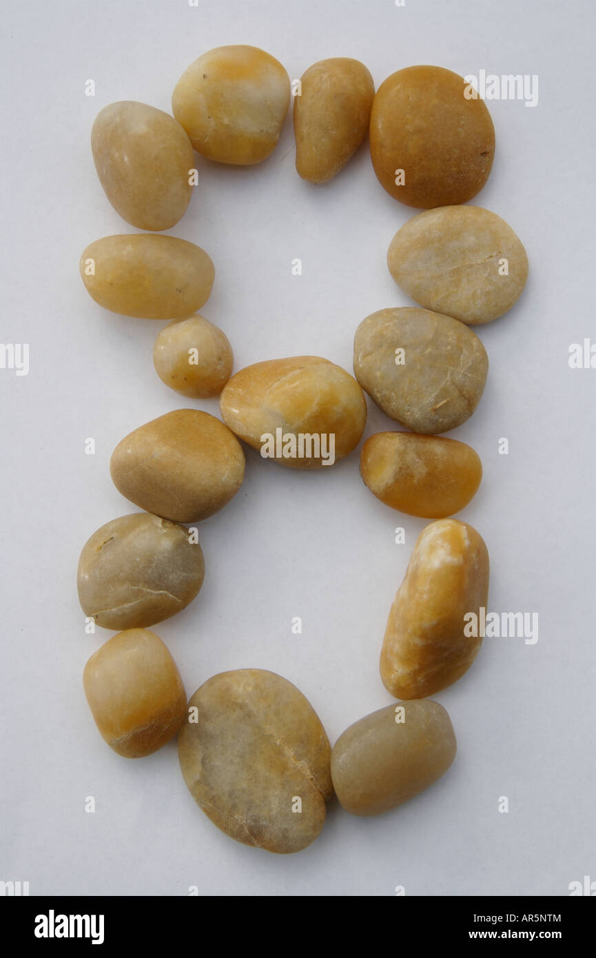 Stone Alphabet Letter Number 8 Stock Photo - Alamy