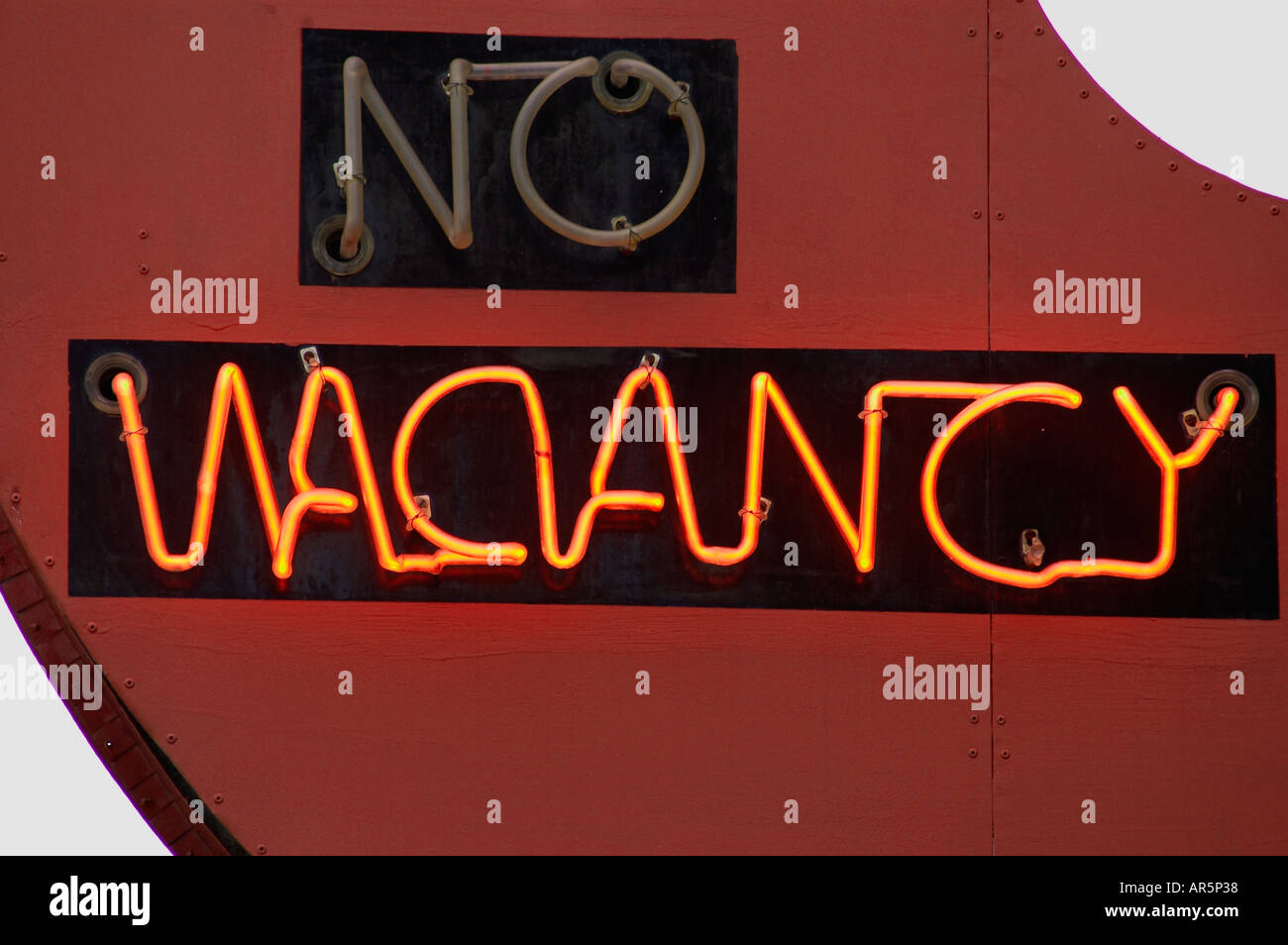 vacancy sign for hotel Alaska Stock Photo - Alamy