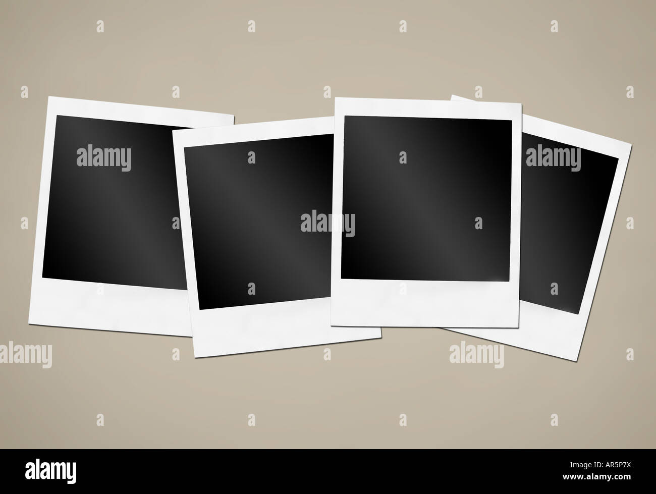 Picture of a Polaroids front On colored background Stock Photo - Alamy