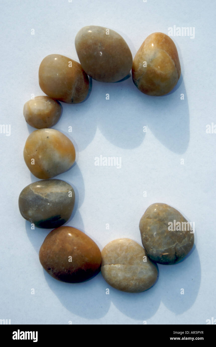 Stone Alphabet Letter C Stock Photo - Alamy