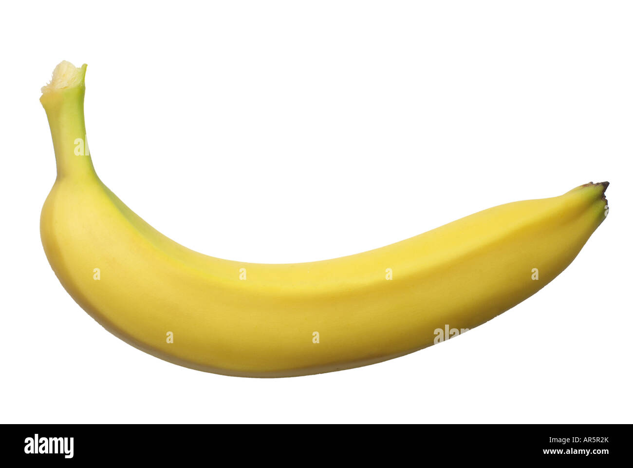 perfect single banana isolated on white background Stock Photo - Alamy