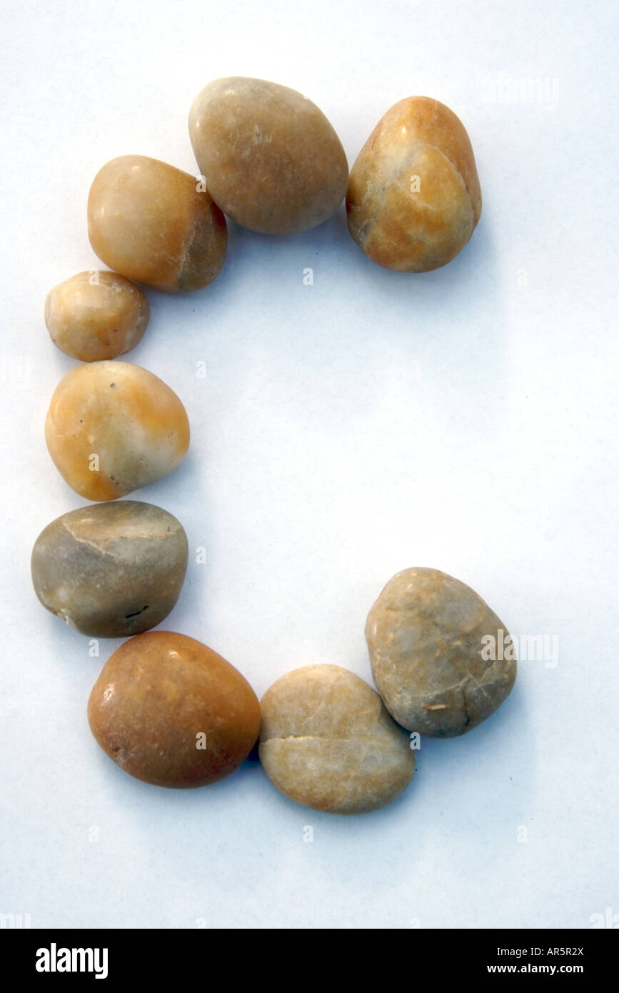 Stone Alphabet Letter C Stock Photo - Alamy