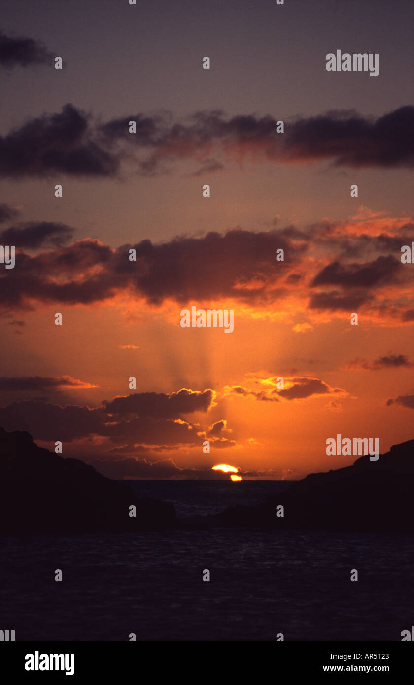 Sunset from Magic Island, Aina Moana State Recreation Area, Ala Moana ...