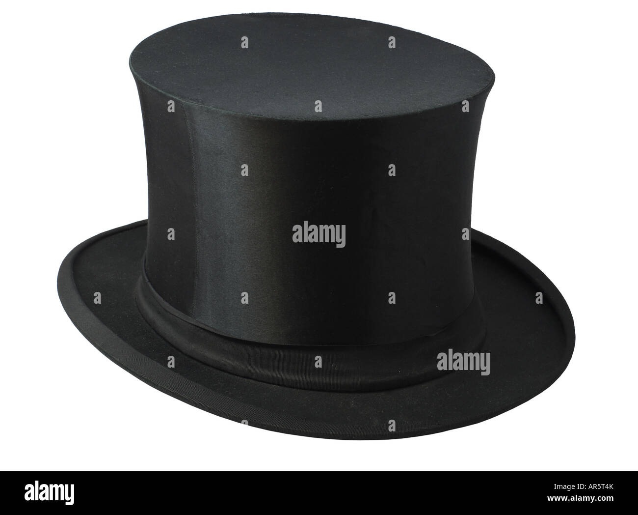 Top hat isolated on white background Stock Photo - Alamy