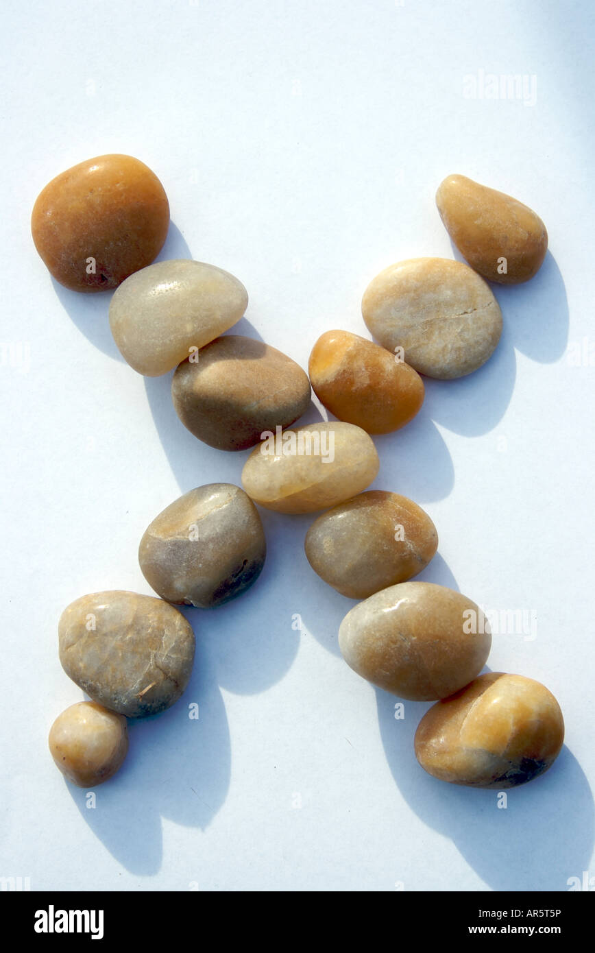 Stone Alphabet Letter X Stock Photo - Alamy