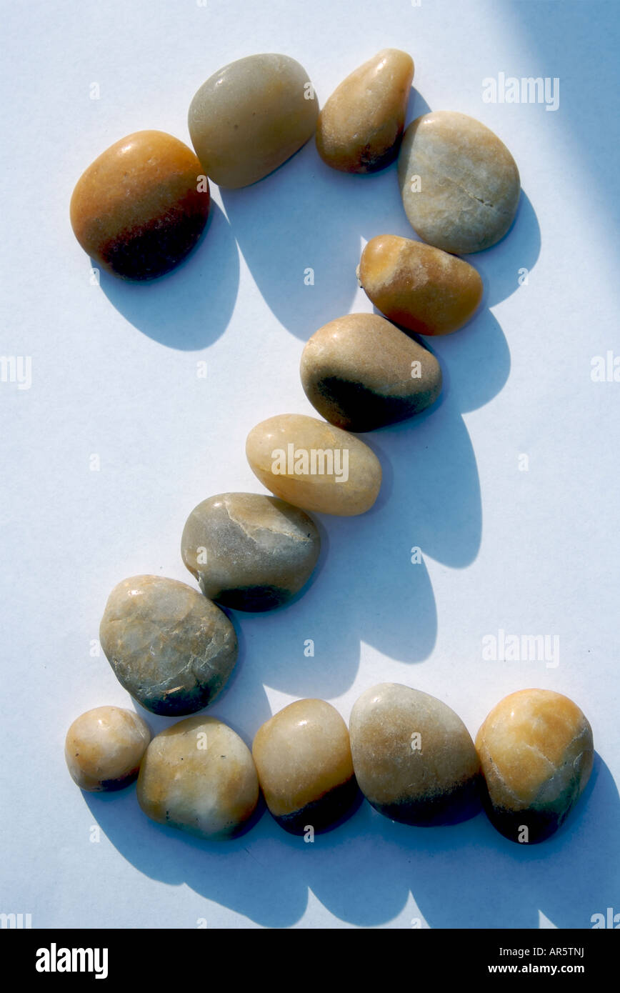 Stone Alphabet Letter Number 2 Two Stock Photo - Alamy