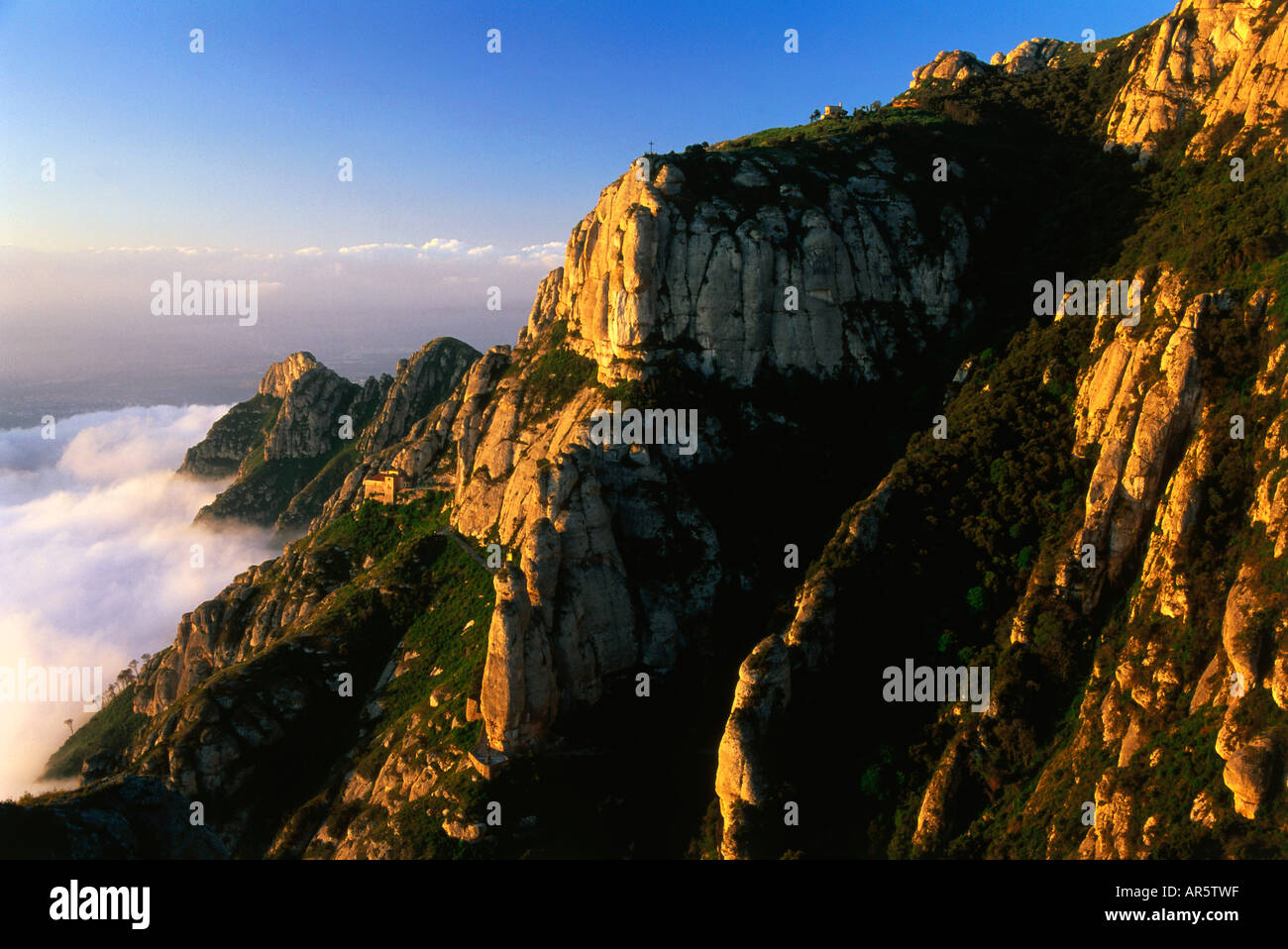 Santa Cova, Sierra de Montserrat, Montserrat, Province Barcelona ...