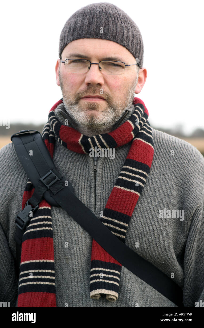Young English male standing at Snape Maltings East Anglia Suffolk UK ...