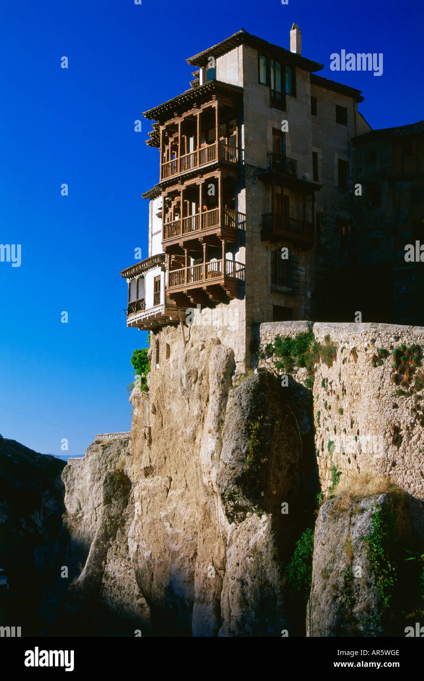 Overhanging houses, Casas Colgadas, Huecar-Gorge, Cuenca, Castilla-La ...