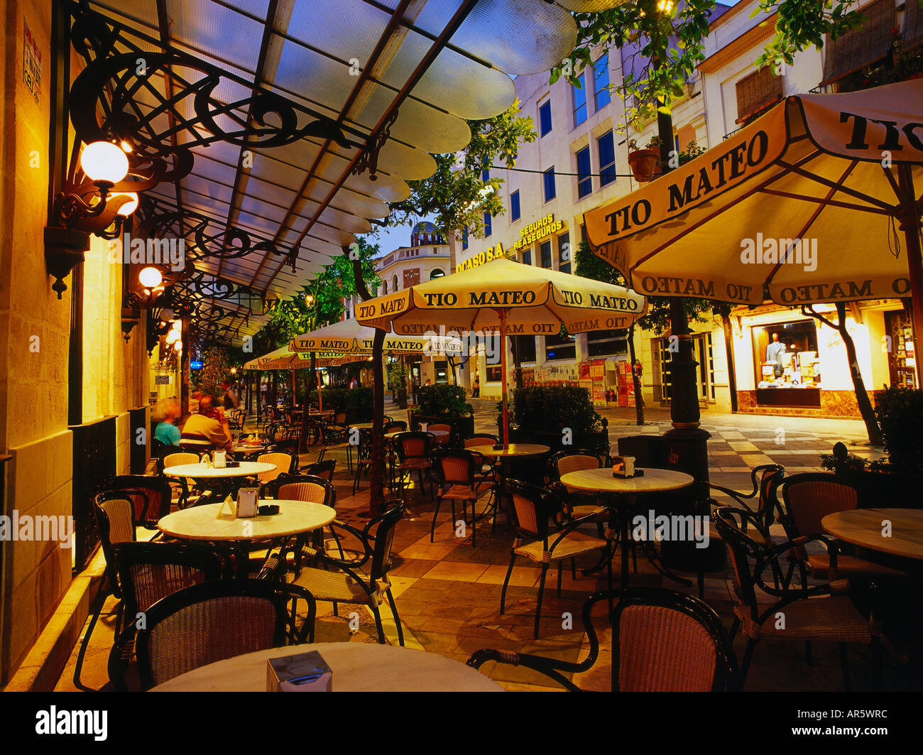 Street cafe, Jerez de la Frontera, Province Cadiz, Andalusia, Spain ...
