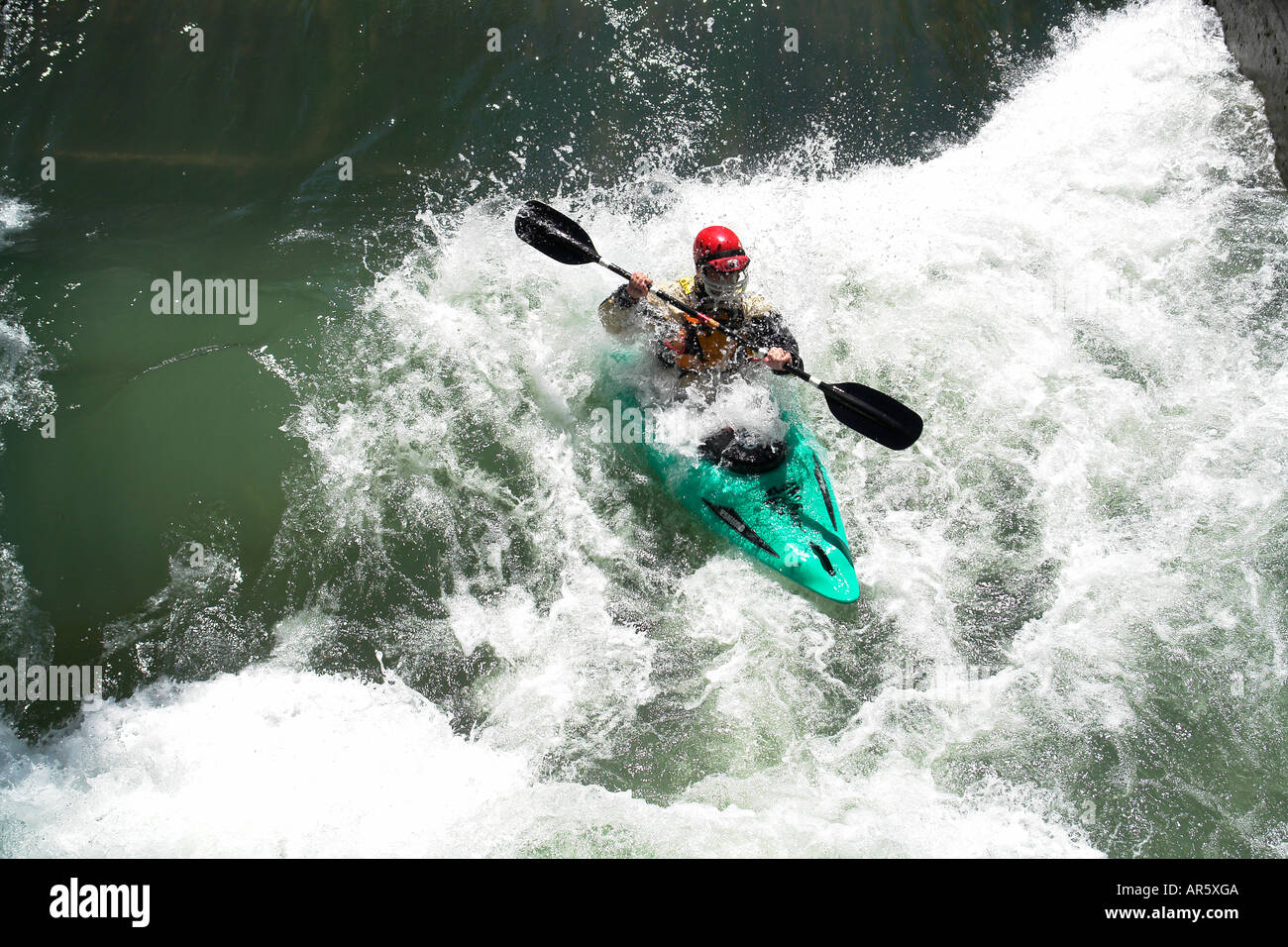 Whitewater river surfer hi-res stock photography and images - Alamy
