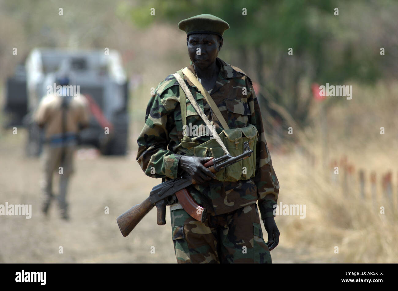 A soldier of the Sudan People's Liberation Army Stock Photo - Alamy
