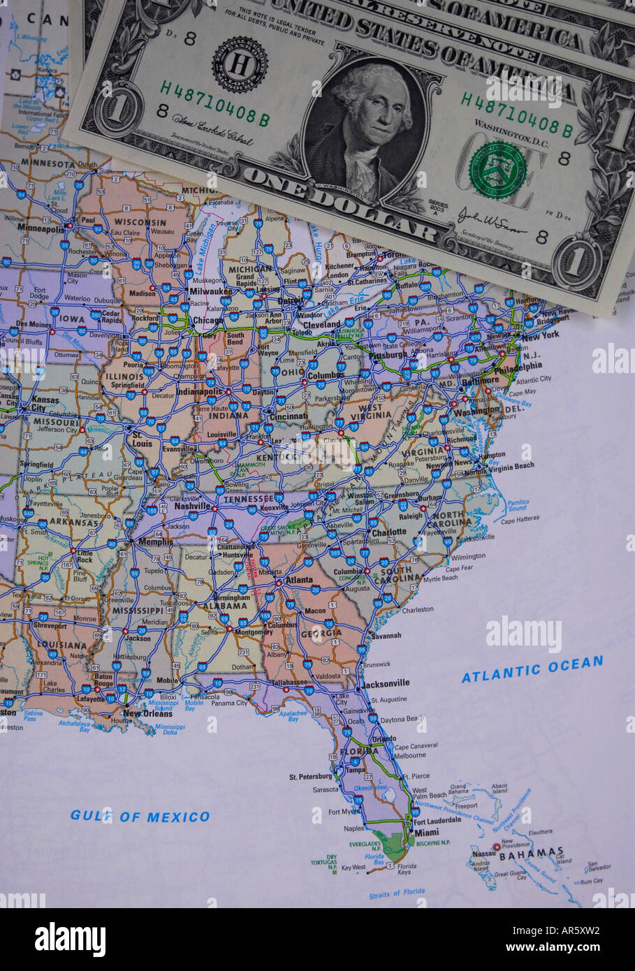 Map of usa hi-res stock photography and images - Alamy