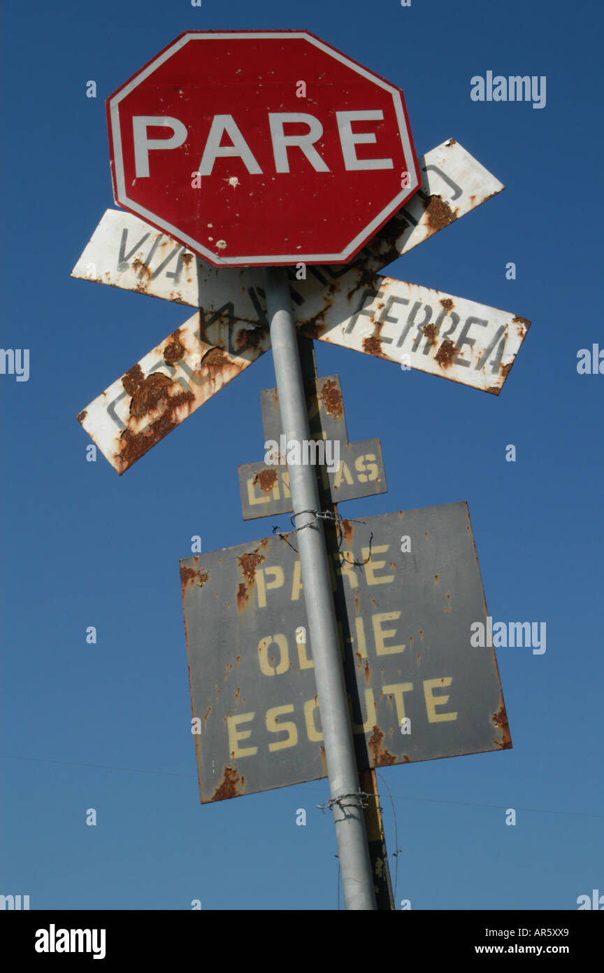 Railway sing plate Stock Photo - Alamy