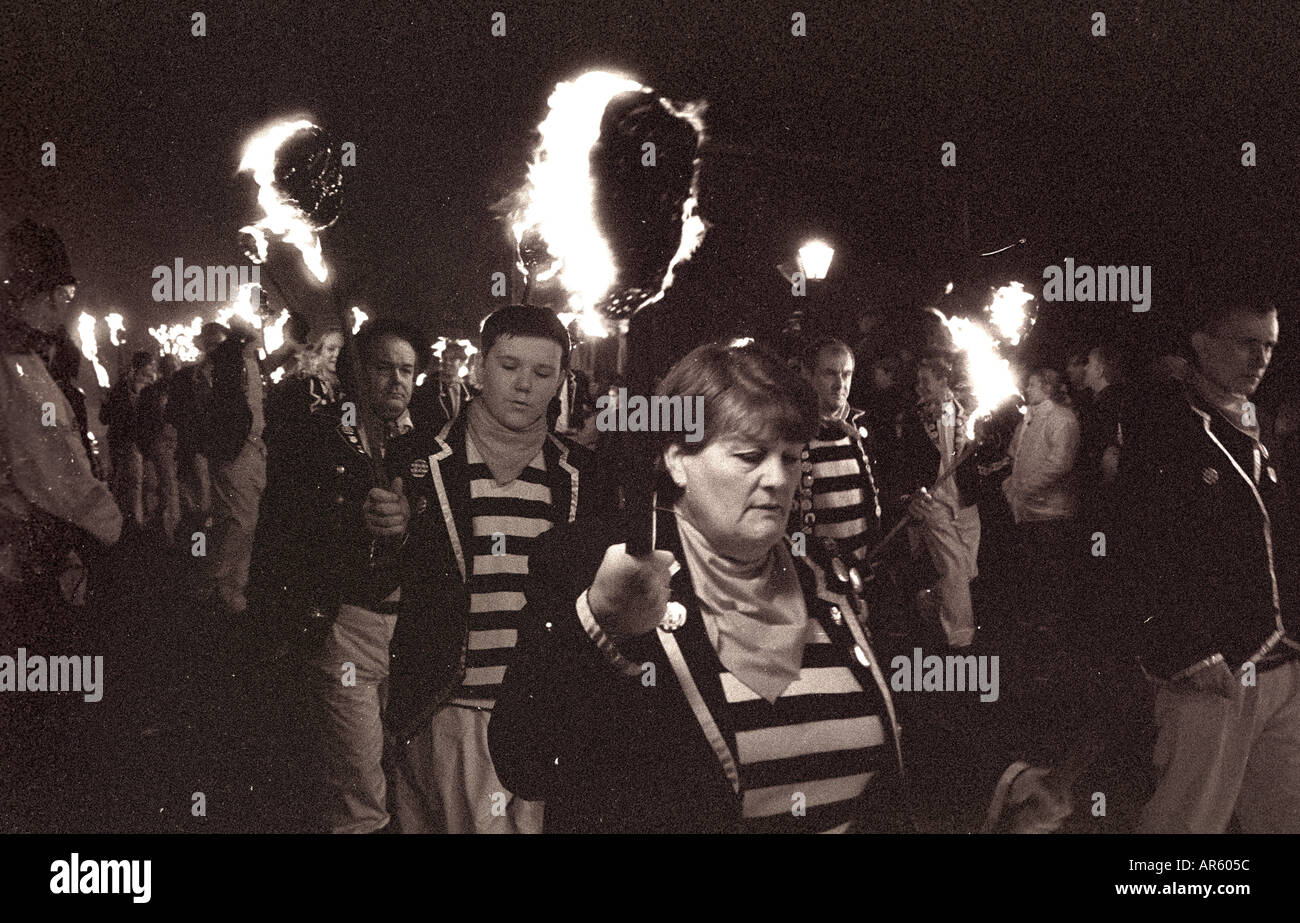 Guy Fawkes Bonfire Night procession Lewes East Sussex Stock Photo - Alamy