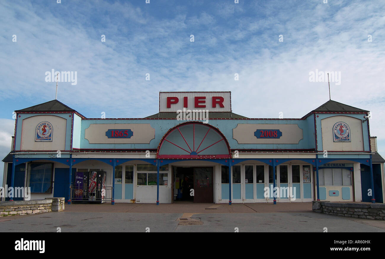Teignmouth Pier Front Devon England Stock Photo - Alamy