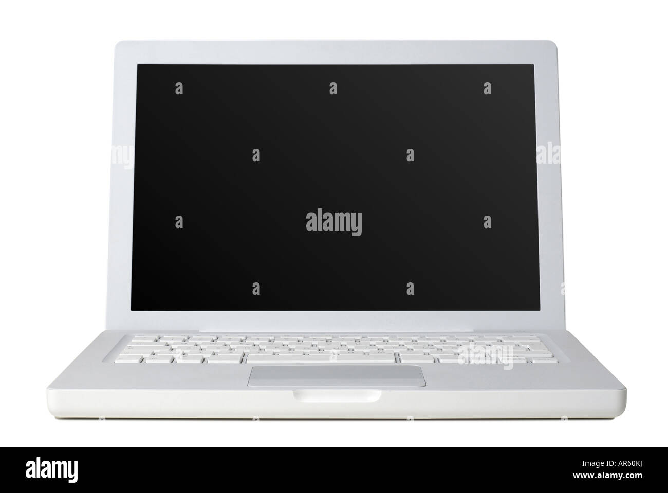 Isolated laptop on white background Stock Photo - Alamy