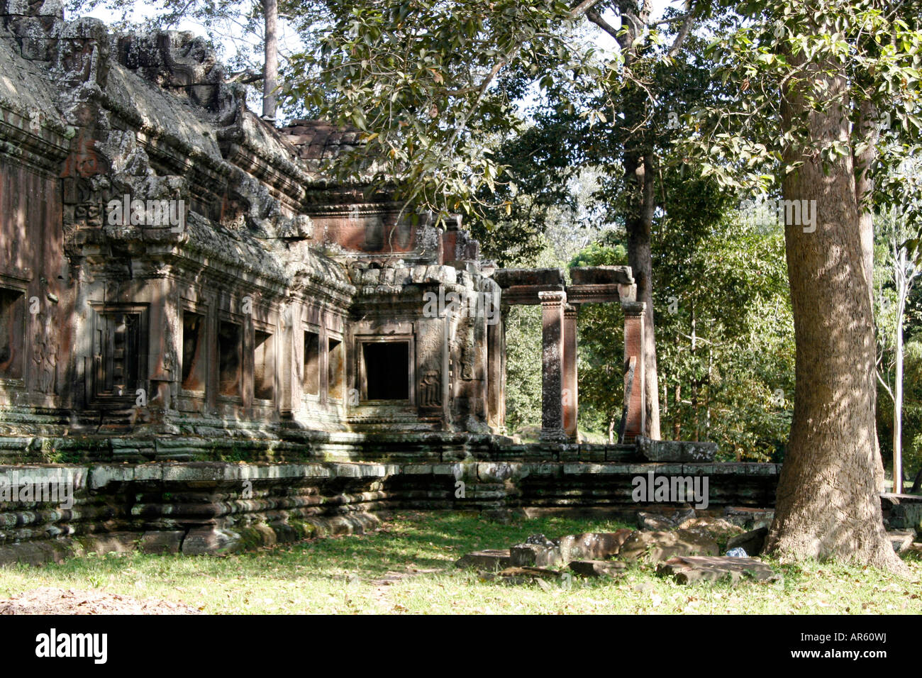 Ancient abandoned temple in the forest, Angkor Wat, Cambodia Stock ...
