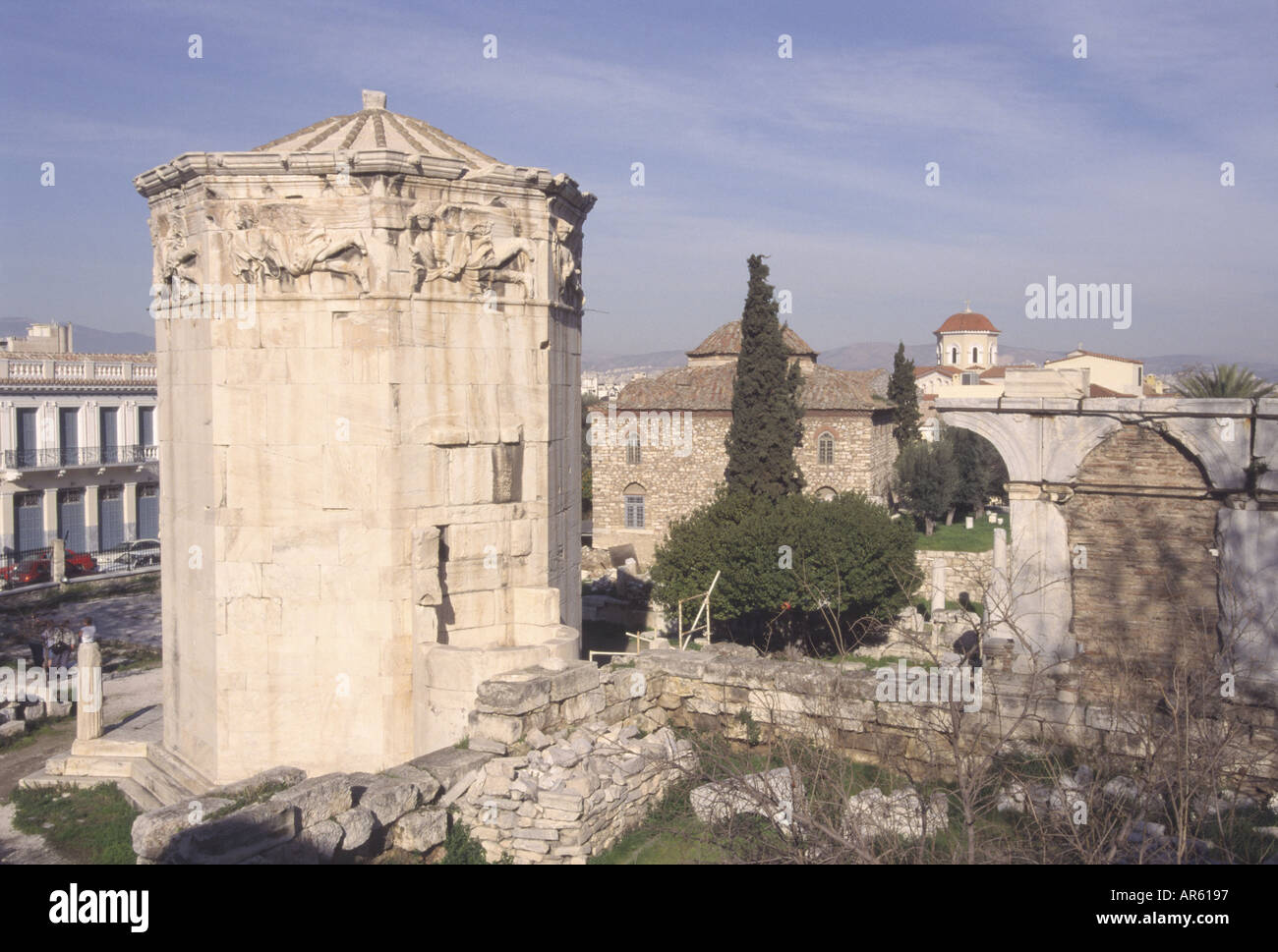 Athens water clock hi-res stock photography and images - Alamy