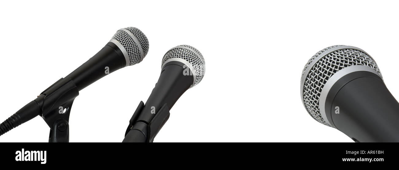 Press conference microphones hi-res stock photography and images - Alamy
