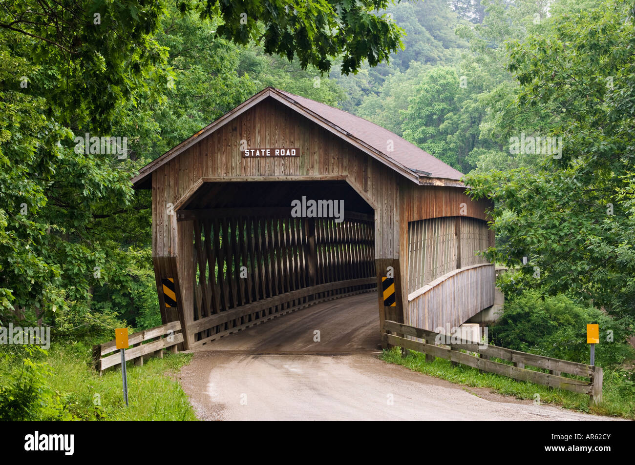 State Road Covered Bridge Ashtabula County Ohio Stock Photo - Alamy