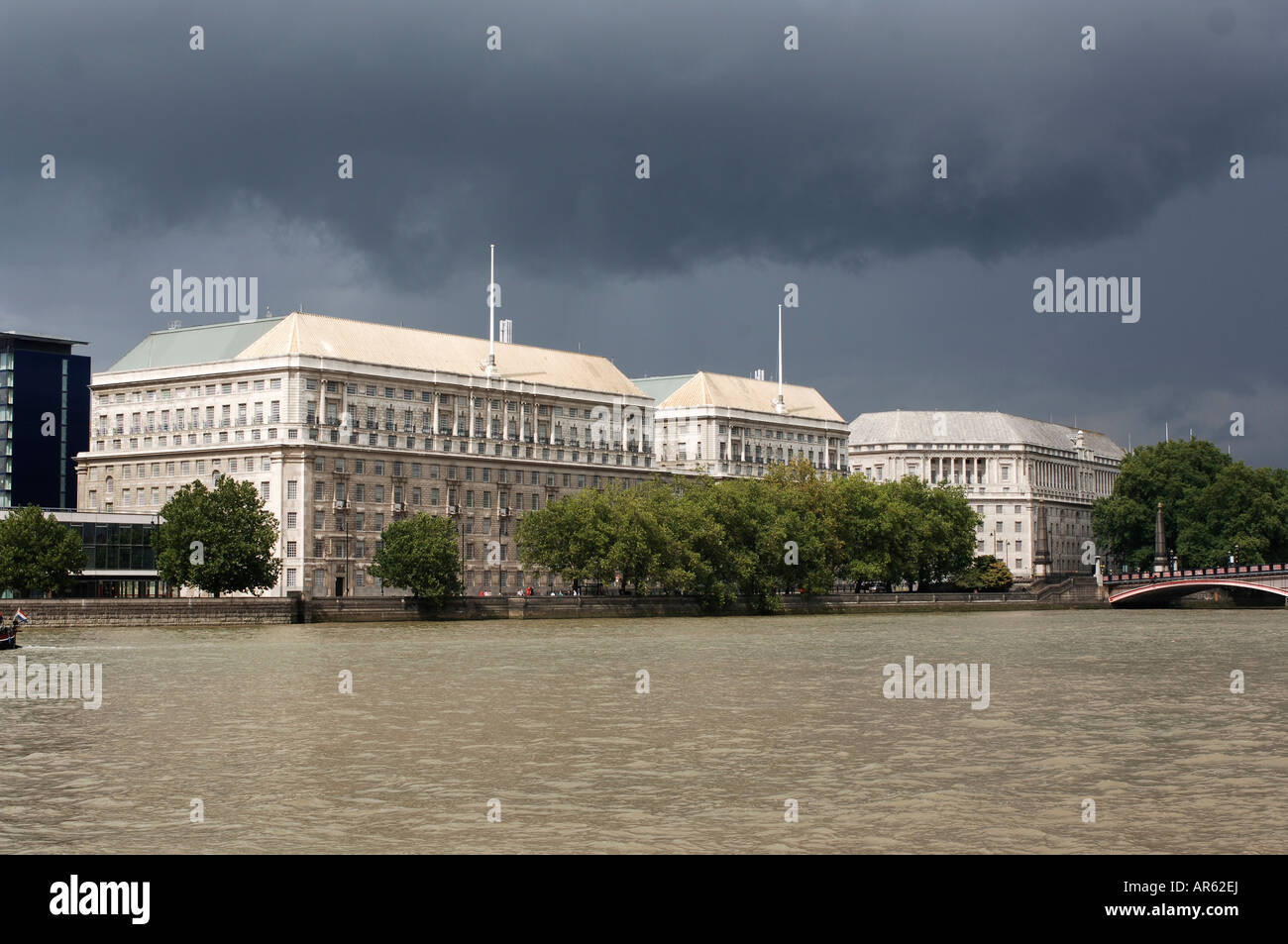 M.I.5. headquarters based at Thames House in London, England Stock ...