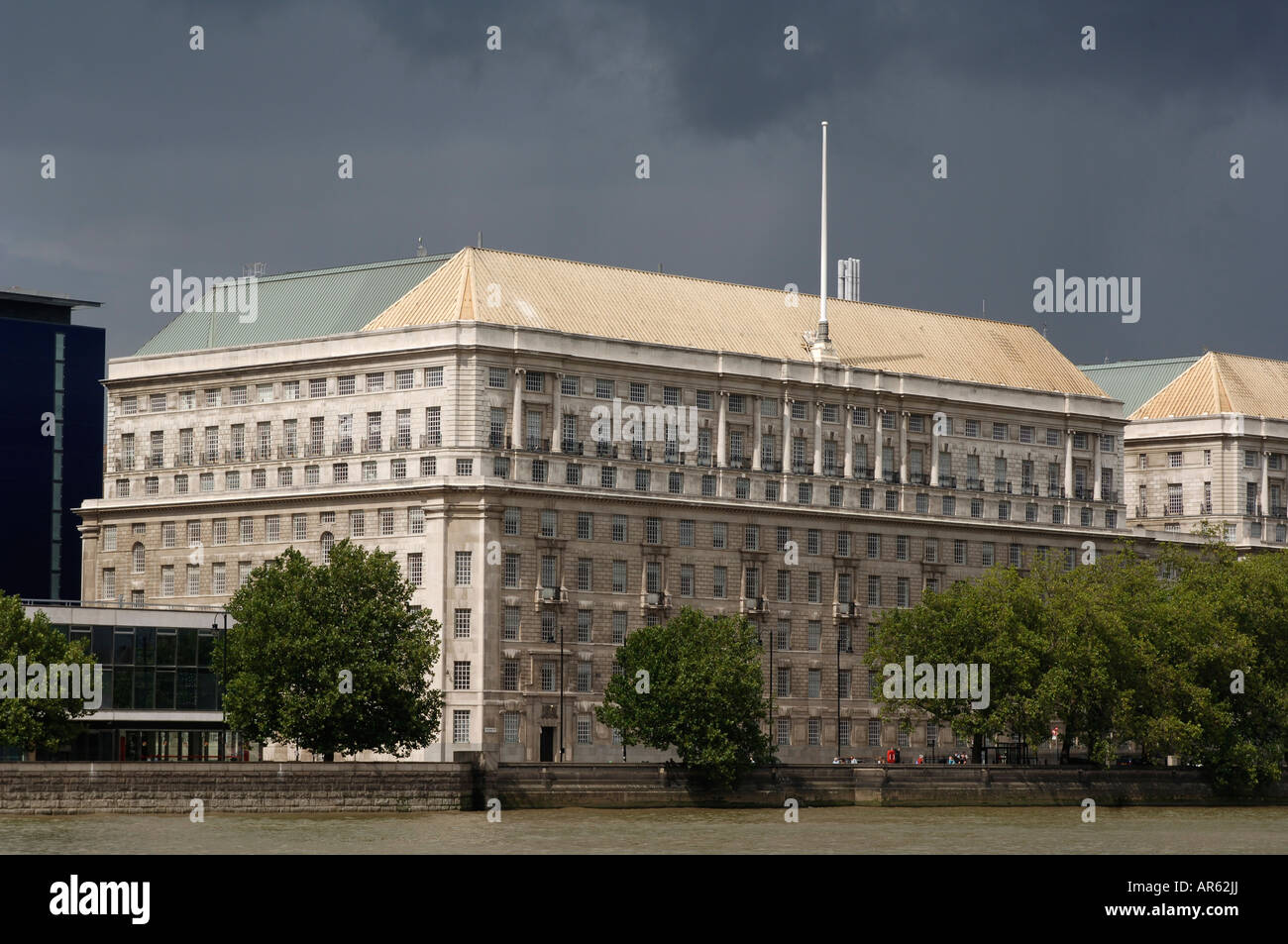 M.I.5. headquarters based at Thames House in London, England Stock ...