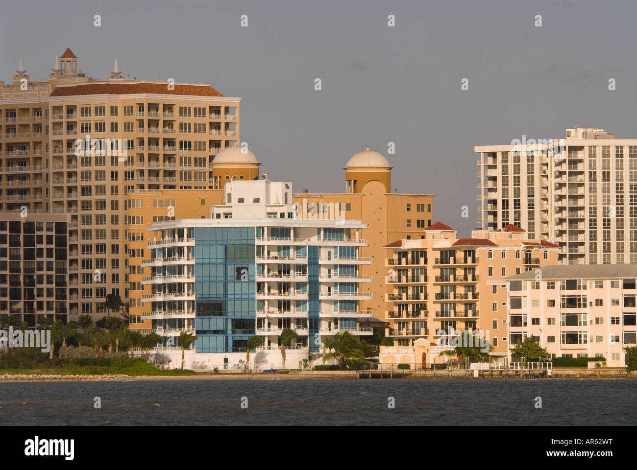 City skyline Sarasota Florida Bayfront waterfront architecture ...