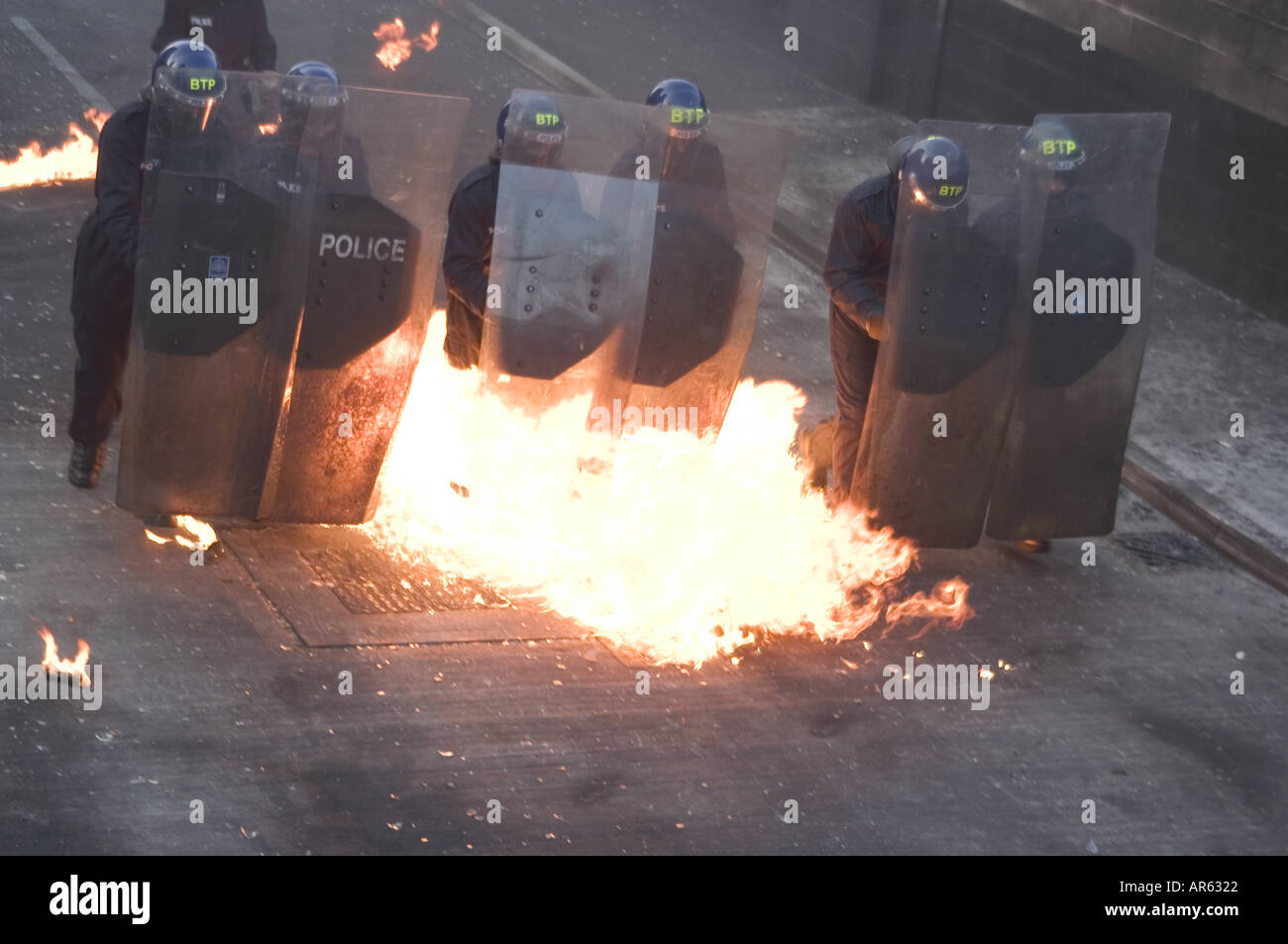 British police force train group hi-res stock photography and images ...