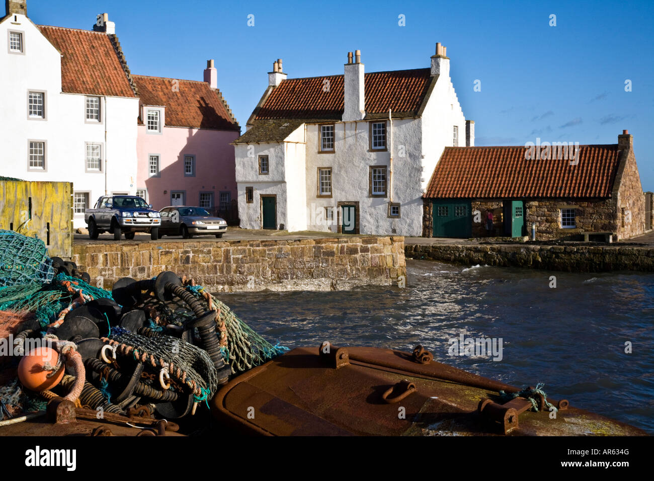 Pittenweem harbour in the East Neuk of Fife Scotland Stock Photo - Alamy