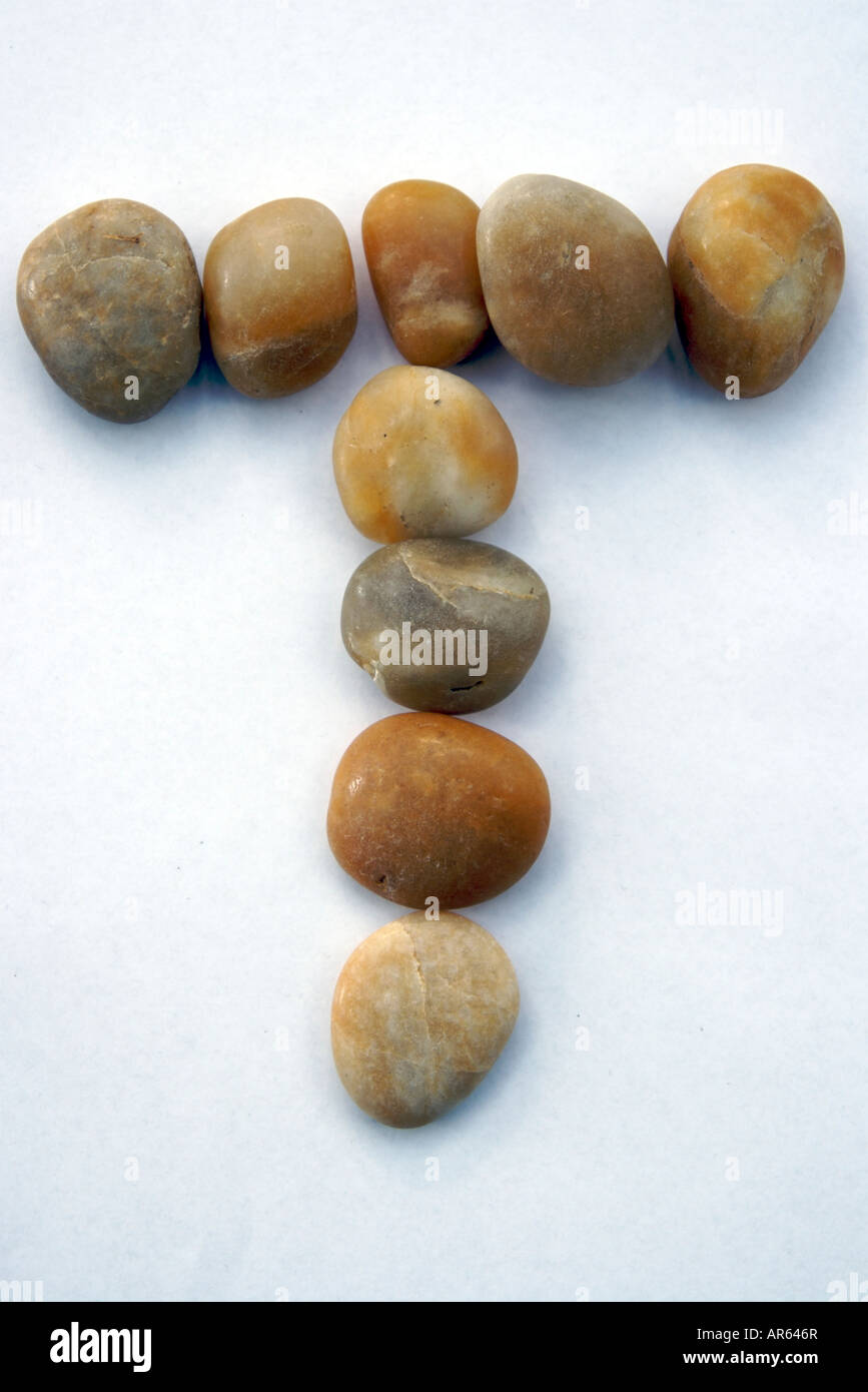 Stone Alphabet Letter T Stock Photo - Alamy