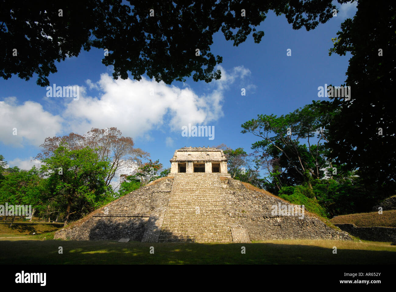 Pyramid in the North Group, Palenque Ruins, Chiapas State, Mexico Stock ...