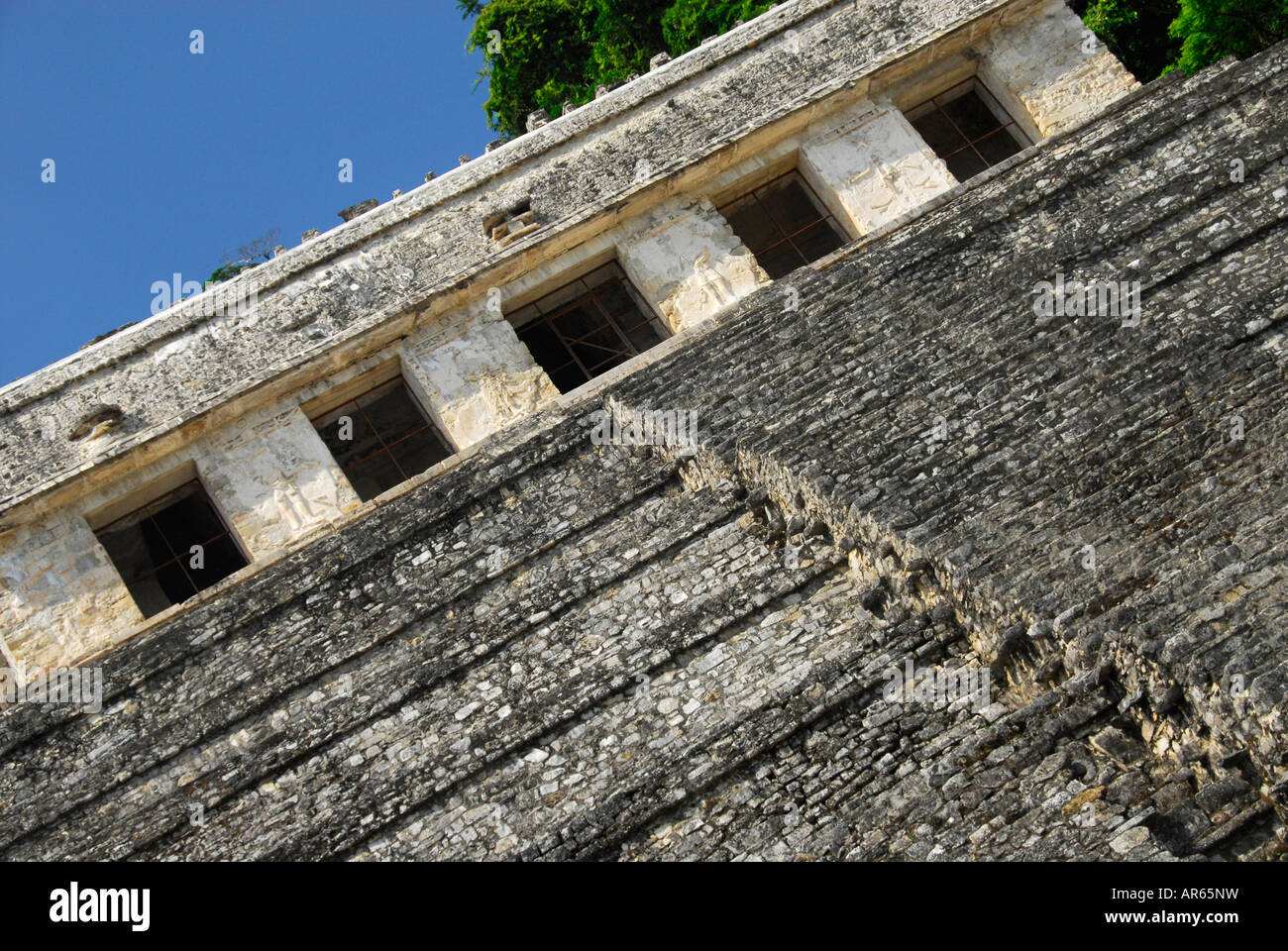 Temple of the Inscriptions, Palenque Ruins, Chiapas State, Mexico Stock ...