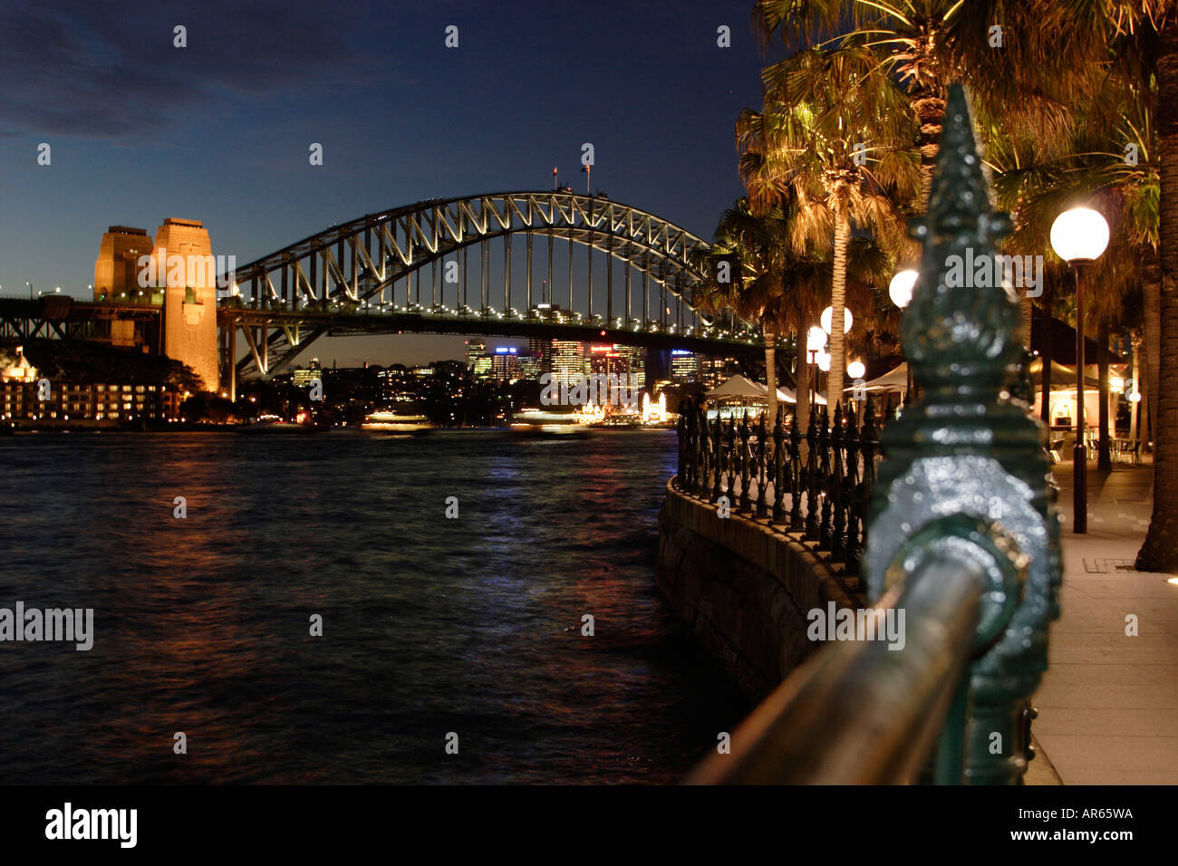 Circular Quay, Sydney Harbour bridge, state Capital of New South Wales ...