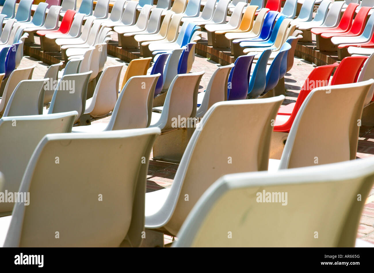 Outdoor performance venue seating Stock Photo - Alamy