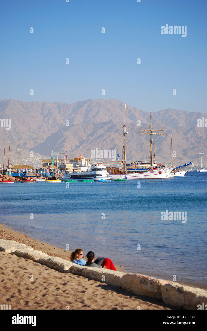 North Beach, Eilat, South District, Israel Stock Photo - Alamy