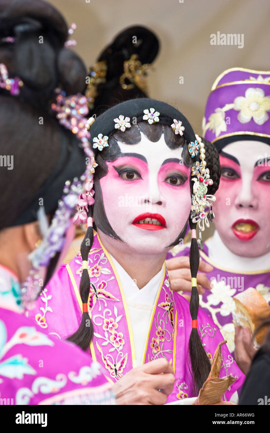 Chinese Opera actresses in Hong Kong. One of a series of related images ...