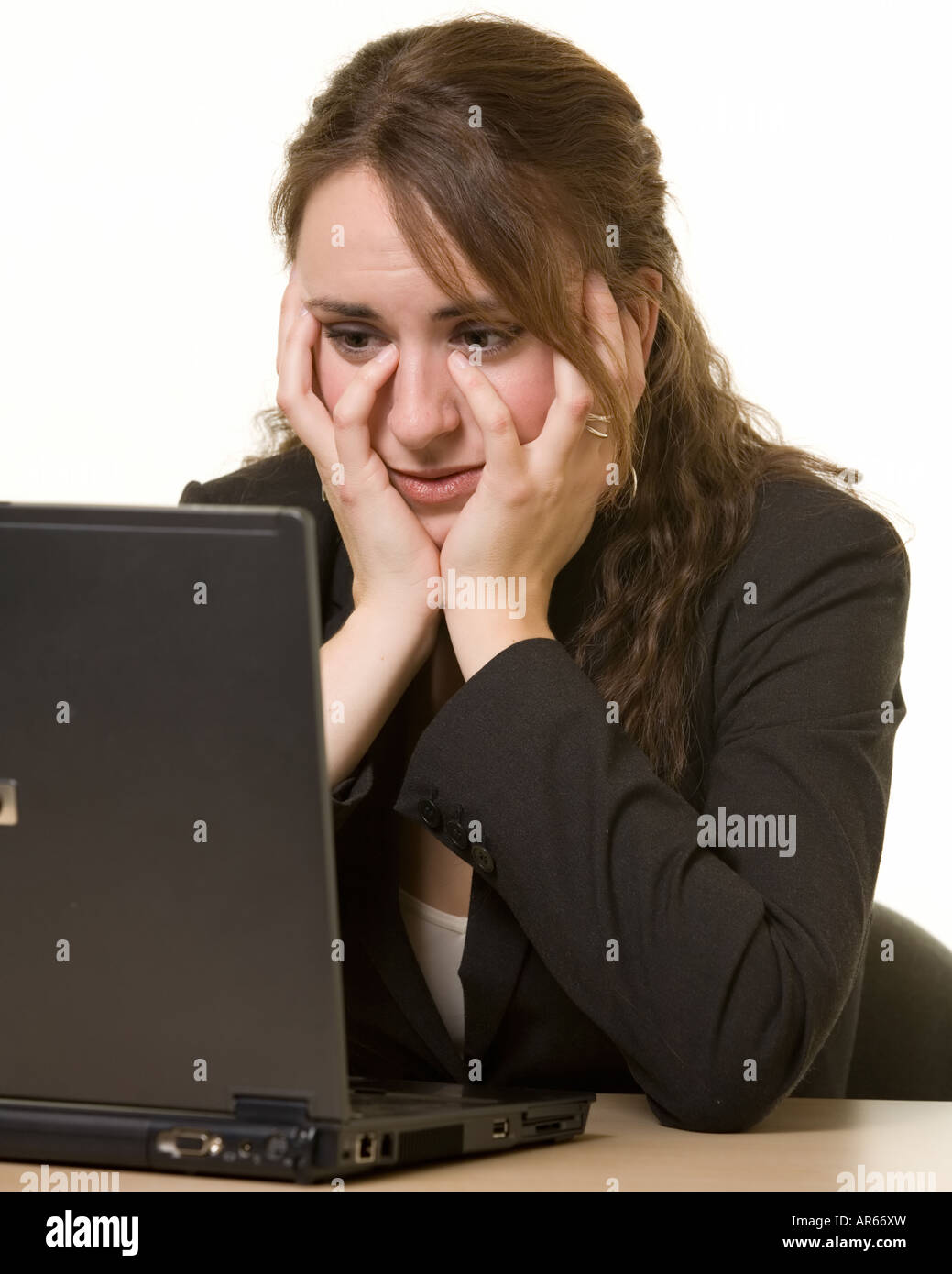 Frustrated receptionist hi-res stock photography and images - Alamy