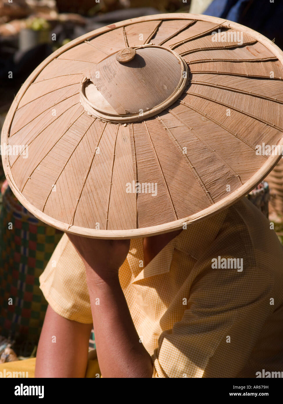 traditional Shan hat at Inle Lake in Myanmar Stock Photo - Alamy