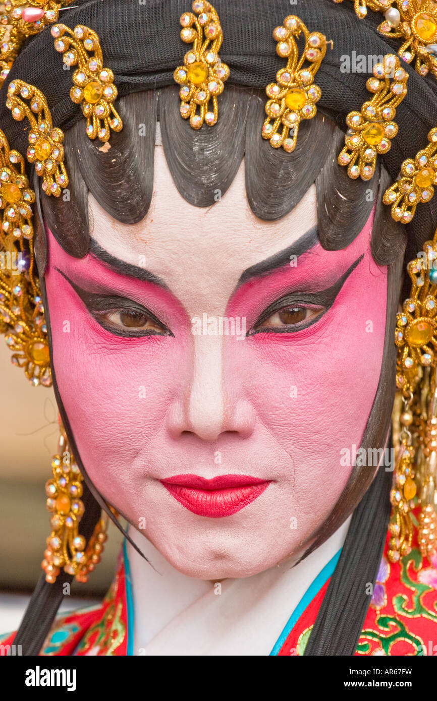 Portrait of a Chinese Cantonese Opera actress in Hong Kong Stock Photo ...