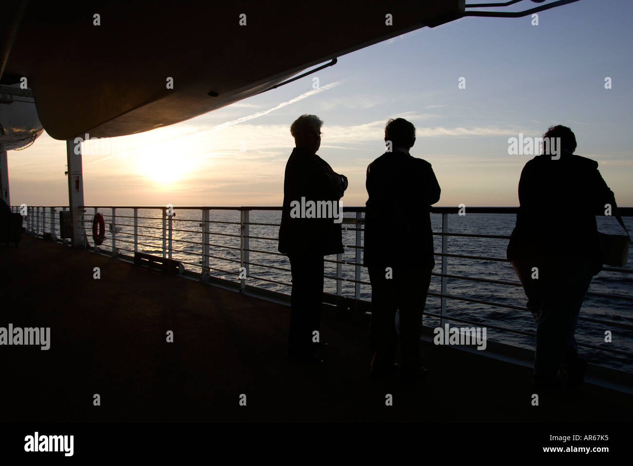 View over railing cruise ship hi-res stock photography and images - Alamy