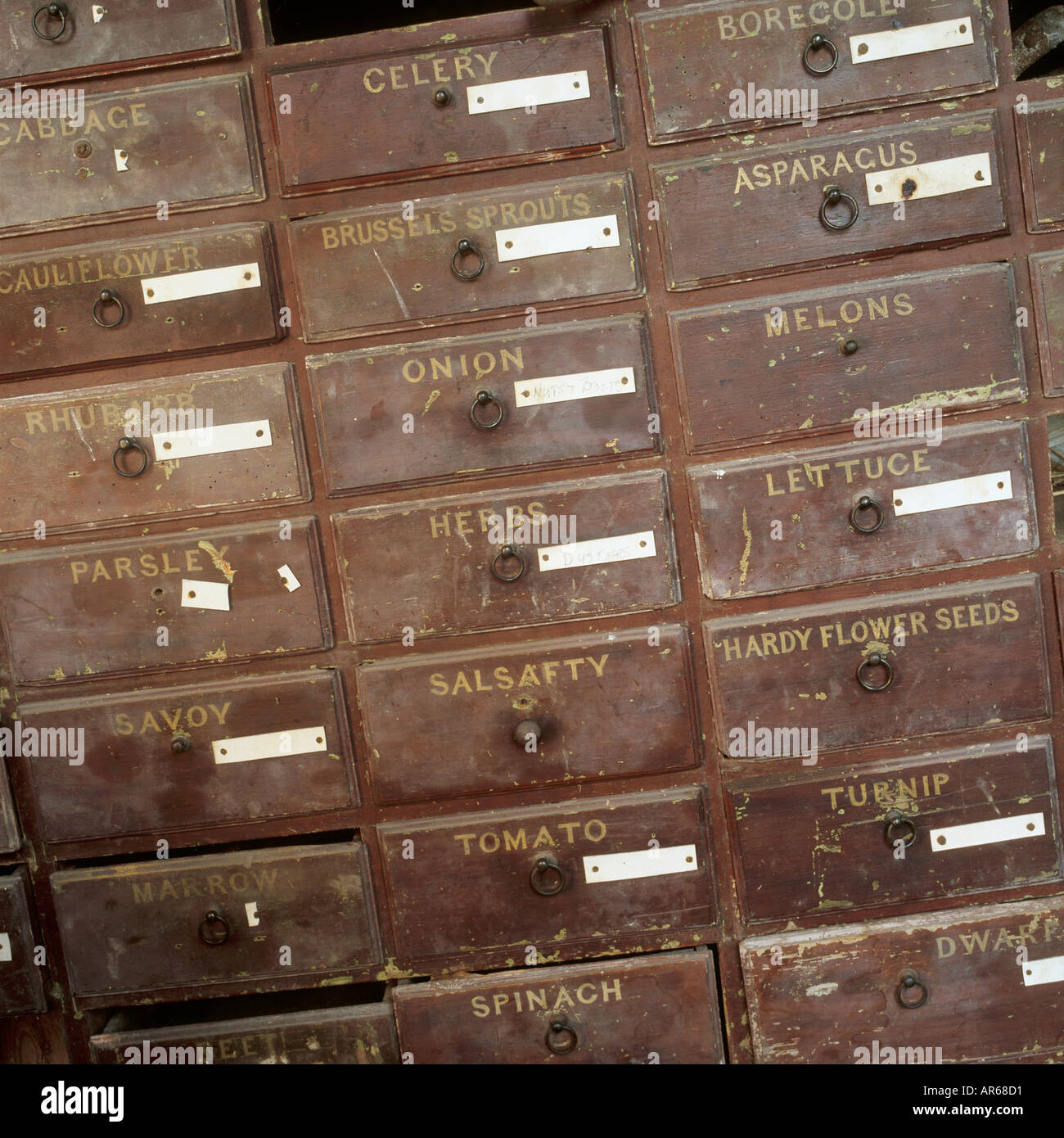 Labelled drawers hi-res stock photography and images - Alamy