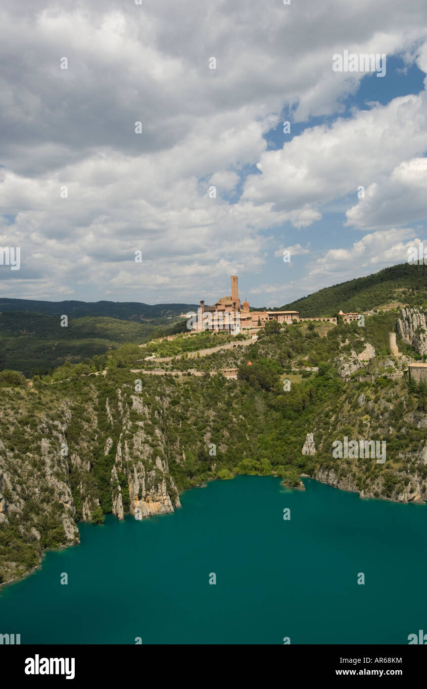 El Grado reservoir and Torreciudad sanctuary which is the operational ...