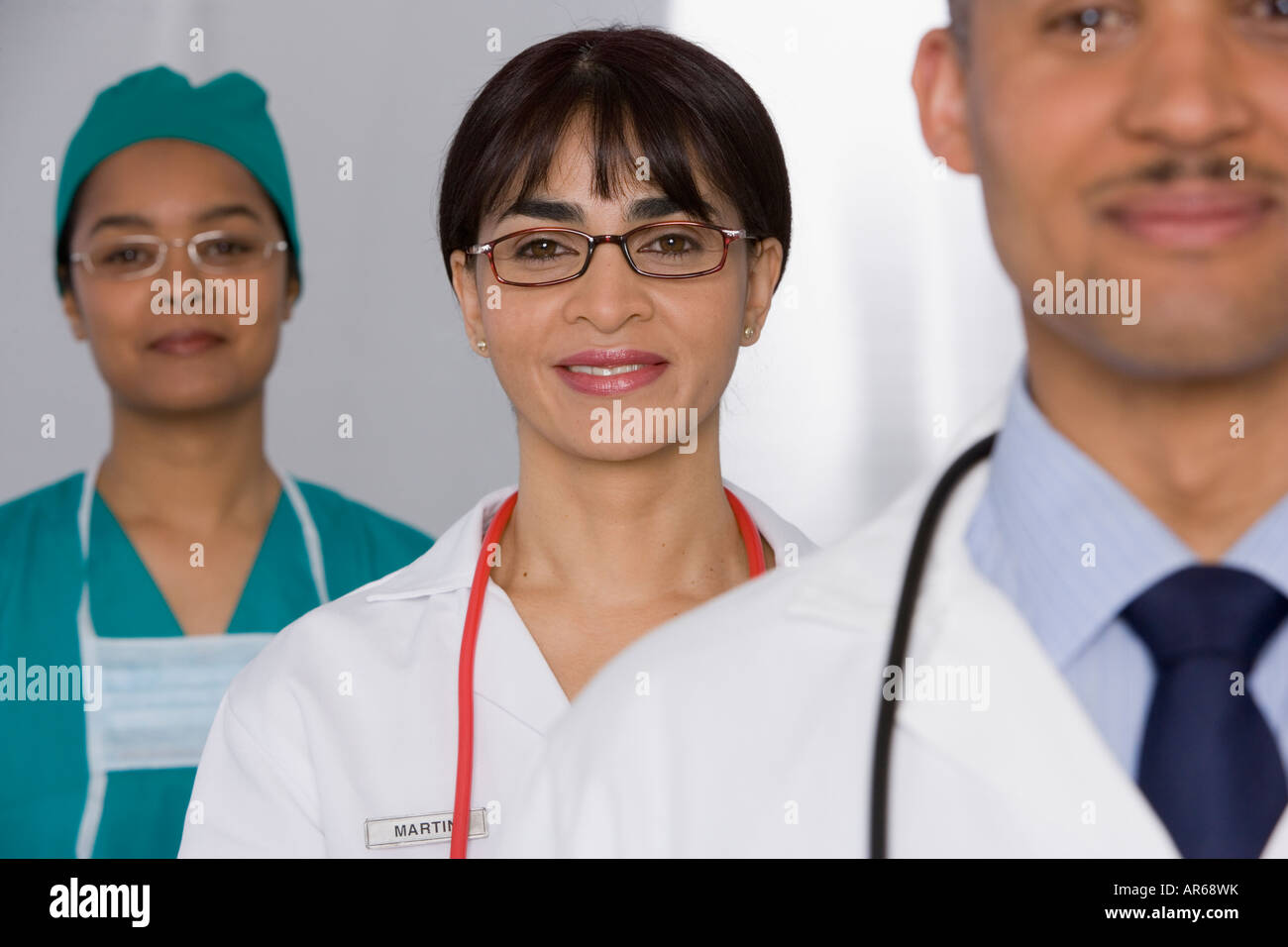 Portrait of multi-ethnic doctors Stock Photo - Alamy