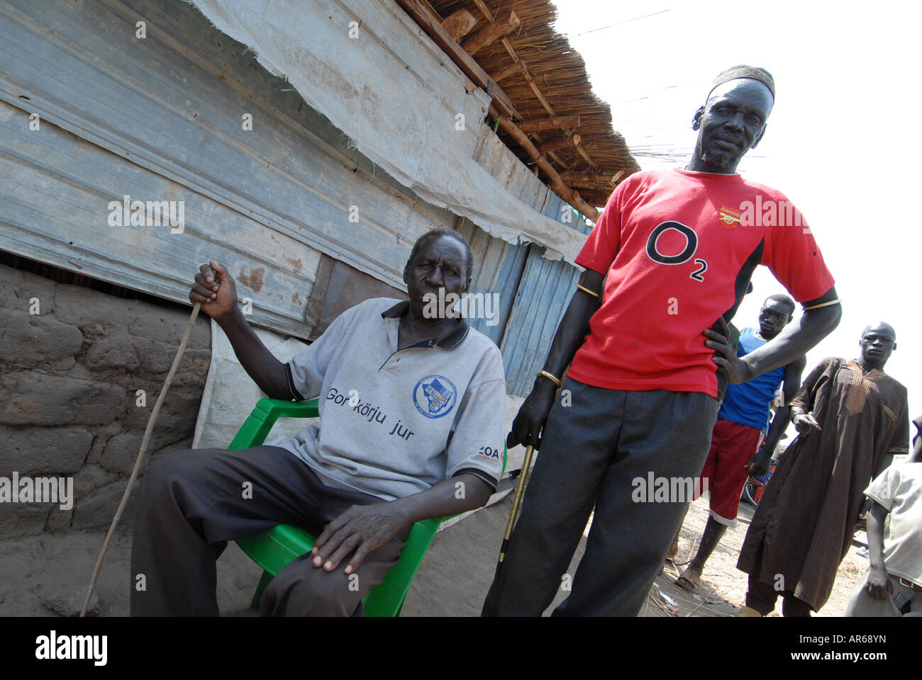 Elders of Kuda, village in Southern Sudan Stock Photo - Alamy